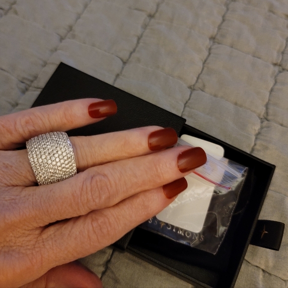 Ross-Simons | Jewelry | Ross Simons Wide 36tcw Cz Sterling Silver Ring ...